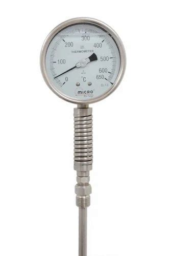 Micro Stem Type Gas Filled Temperature Gauge For Industrial At ₹ 1500