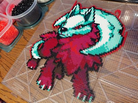 My Fan Art Of Eclyptor Made With Perler And Artkal Beads R