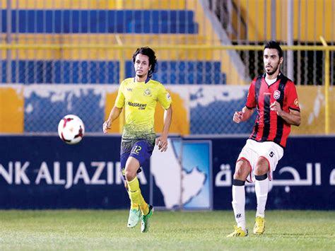 النصر يقع في فخ التعادل القاتل أمام الرائد صحيفة الخليج