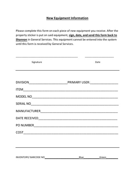 Alabama New Equipment Information Form Fill Out Sign Online And