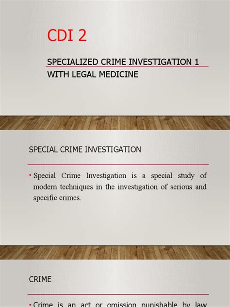 Cdi 2 Prelim Pdf Crimes Crime And Violence