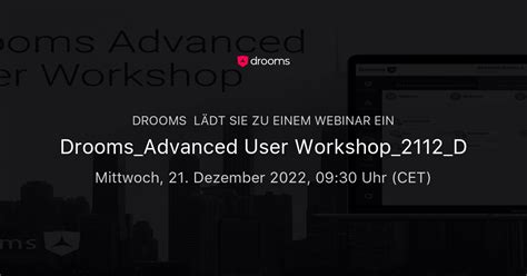 drooms advanced user workshop 2112 d drooms