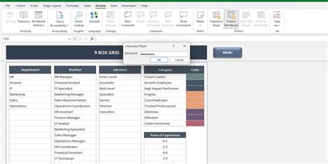 9 Box Grid Excel Template 9 Box Talent Review 9 Box Assessment 9 Box