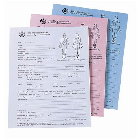 Lumbar Spine Assessment Pad 50pad