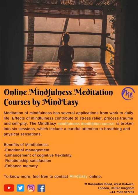 PPT Online Mindfulness Meditation Courses By MindEasy PowerPoint