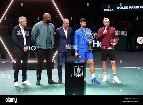 Novak Djokovic Of Serbia And Grigor Dimitrov Of Bulgaria During The