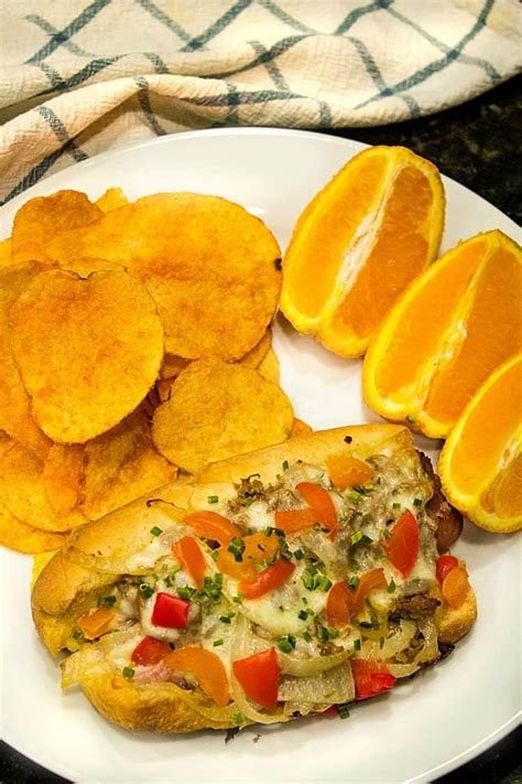 Oven Cheesesteak Hot Dogs Must Love Home