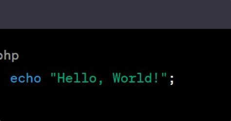 Php Hello World Learn To Write Your First Php Script