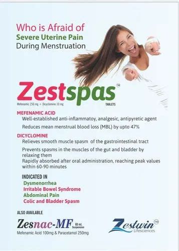 Allopathic Mefenamic Acid And Paracetamol Oral Suspension Zesnac F In Pan India At Rs 65