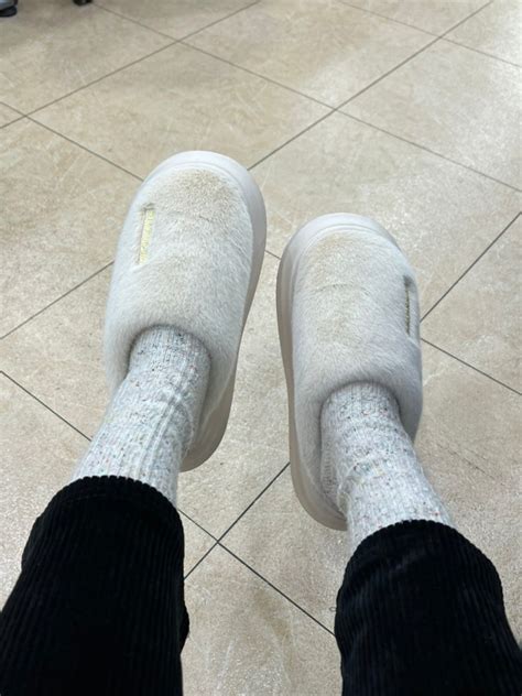 사무실 슬리퍼 추천 네이처데코 겨울 털 여성 사무실 실내화 네이버 블로그