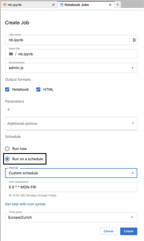 Submit Notebook Jobs With Jupyter Scheduler Nebari