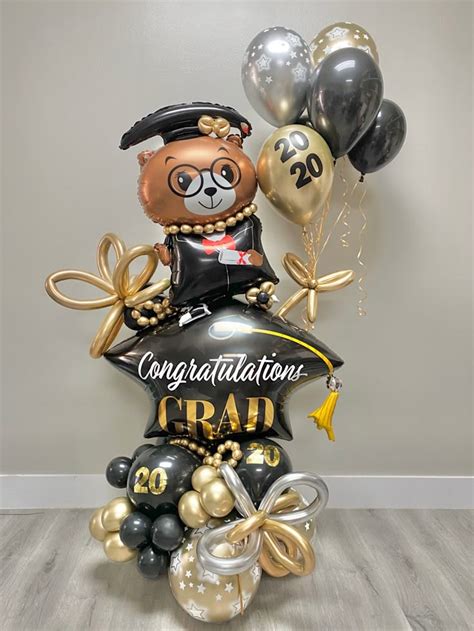 Graduation Balloons Arrangement Decoración De Fiesta De Graduación