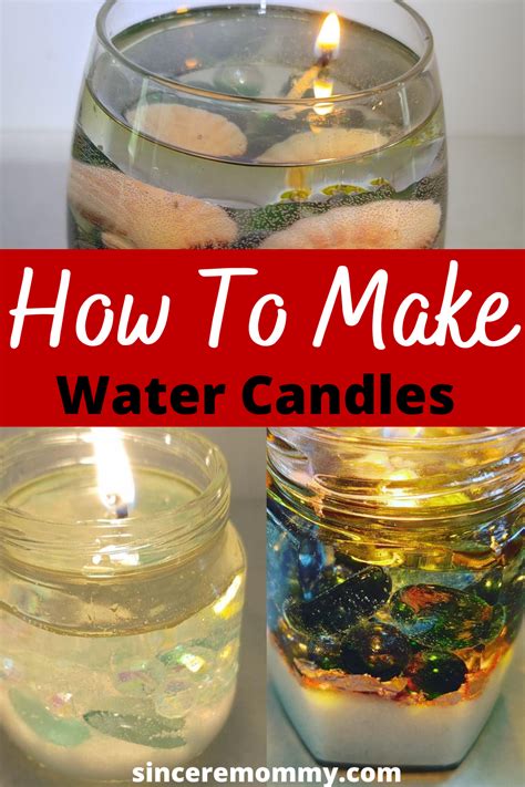 How To Make Water Candles Water Candle Candle Jar Diy Water Candles Diy