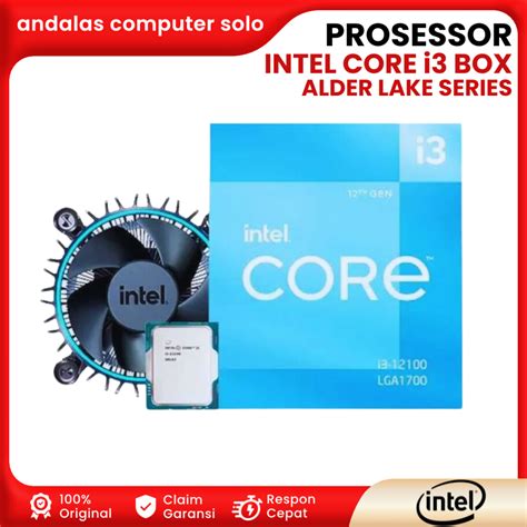 Jual Processor Box Intel Core I3 12100 Box 3 3ghz Socket Lga 1700 Alder Lake Series Prosessor