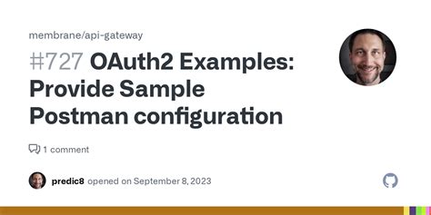 Oauth2 Examples Provide Sample Postman Configuration · Issue 727