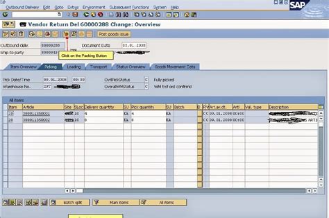 Sap Mm Return Process For Vendor In Sap
