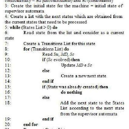 Algorithm To Obtain The State Machine Download Scientific Diagram