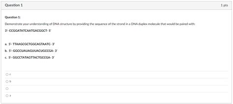 Solved Question Demonstrate Your Understanding Of DNA Chegg