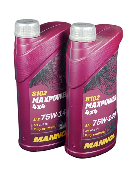 OLEJ MANNOL Maxpower 4x4 75W-140 GL-5 LS 2L PRZEKŁADNIOWY MN8102-1 za ...
