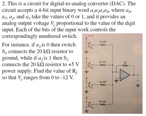solved this is a circuit for digital to analog converter