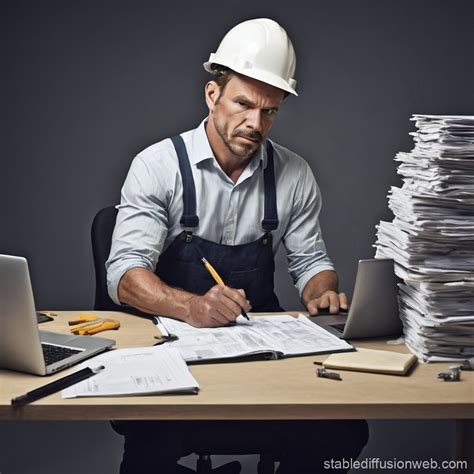 Hard Working Man Portrait Stable Diffusion Online
