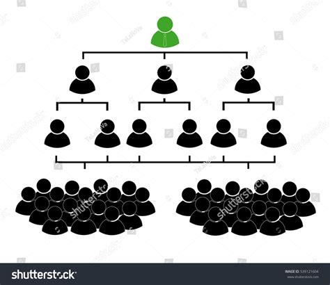 Business Hierarchy Structure Stock Vector Royalty Free 539121604 Shutterstock