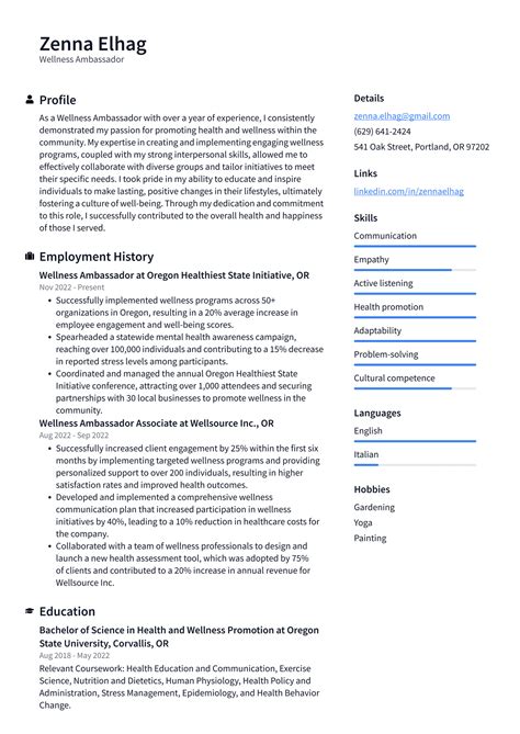 Walgreens Wellness Ambassador Resume Examples Resumecat