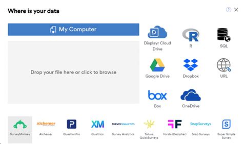 Displayr SurveyMonkey App Integration