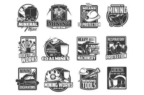 Coal And Ore Mining Equipment Ilustraciones Vector Equipo De Minería