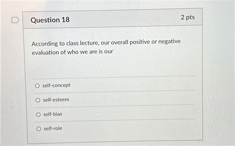 Solved Question 182 PtsAccording To Class Lecture Our Chegg