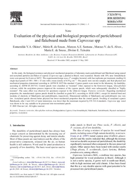 Pdf Evaluation Of The Physical And Biological Properties Of