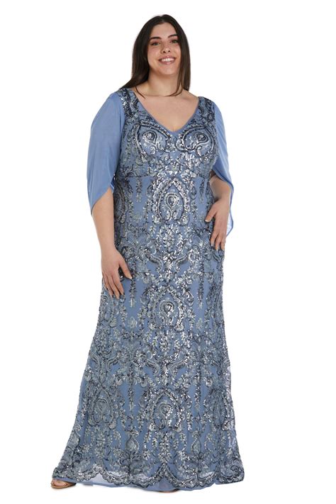Blue Randm Richards 5909w Long Plus Size Formal Dress For 1690 The
