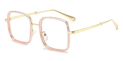 Light Pink Square Glasses For Women Stylish And Comfortable Lensmart
