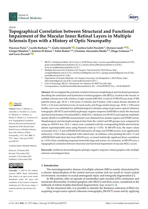 Pdf Topographical Correlation Between Structural And Functional