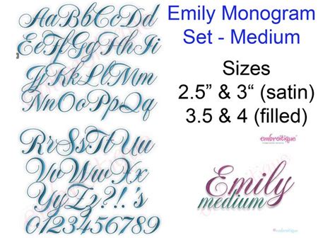 Emily Monogram Set Medium