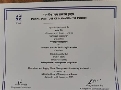 manoj saini on linkedin i am happy to share about attending a training