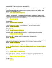 UGRD CS6209 Software Engineering 1 Midterm Quiz 1 Docx UGRD CS6209 Software Engineering 1