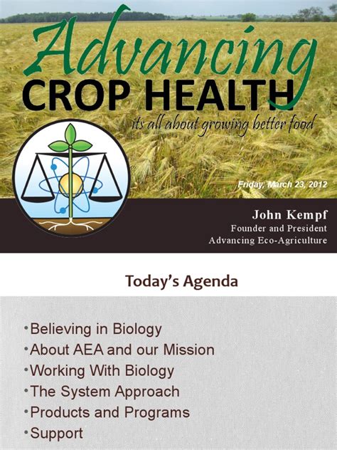 Advancing Crop Health Pdf Seed Plants