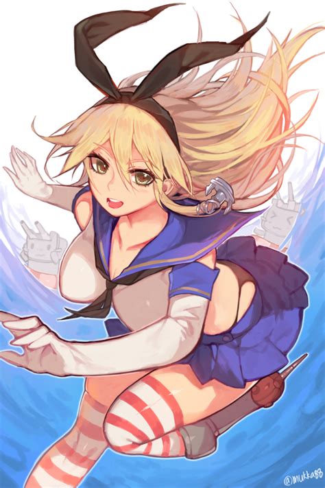 Shimakaze Shimakaze Kantai Collection Mukka Kantai