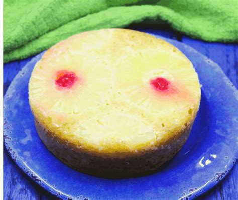 Air Fryer Pineapple Upside Down Cake Fork To Spoon