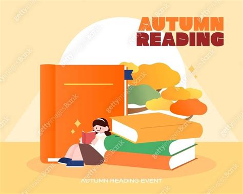 가을 독서 책 텍스트힙 일러스트 이미지 A13719982 게티이미지뱅크 2025 독서 책 가을