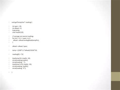 temperature sensor with a led matrix display arduino controlled ppt