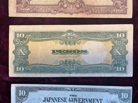 Japanese Government Issued Philippine Pesos Cornerbids