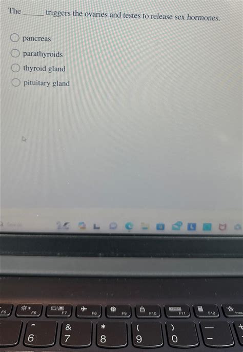 Solved The Triggers The Ovaries And Testes To Release Sex
