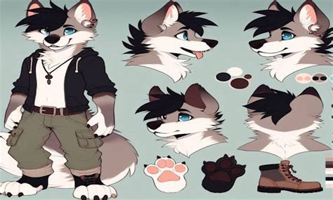 Draw A Reference Sheet For Your Furry Character Or Fursona Ref Sheet By