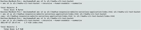 Aws S3 Cli Cheatsheet