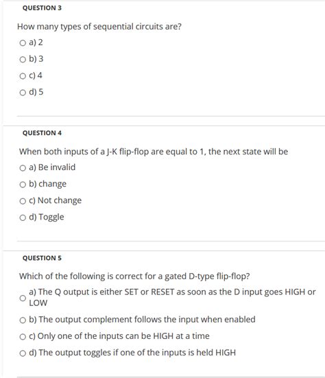 Solved QUESTION How Many Types Of Sequential Circuits Are Chegg