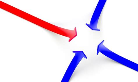 Premium Photo Background With 3d Render Arrows Moving Towards The Centre