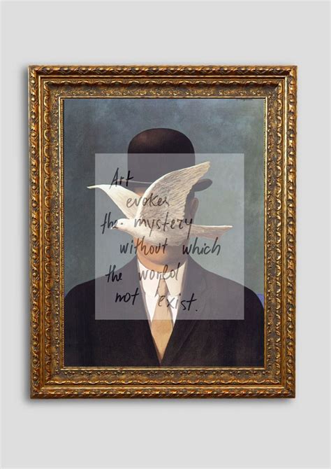 Rene Magritte Print With His Main Quote Written Etsy