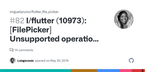 I Flutter FilePicker Unsupported Operation Method Not Found The Exception Thrown
